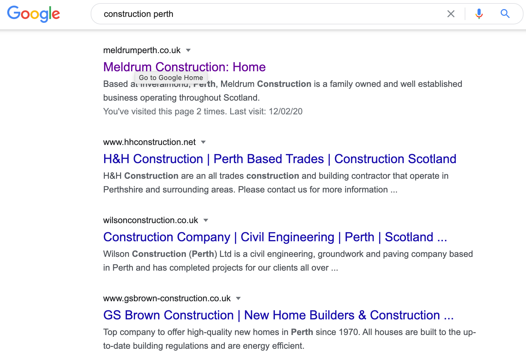 Meldrum Joinery & Building | AJD Digital | Portfolio | Perth - AJD Digital